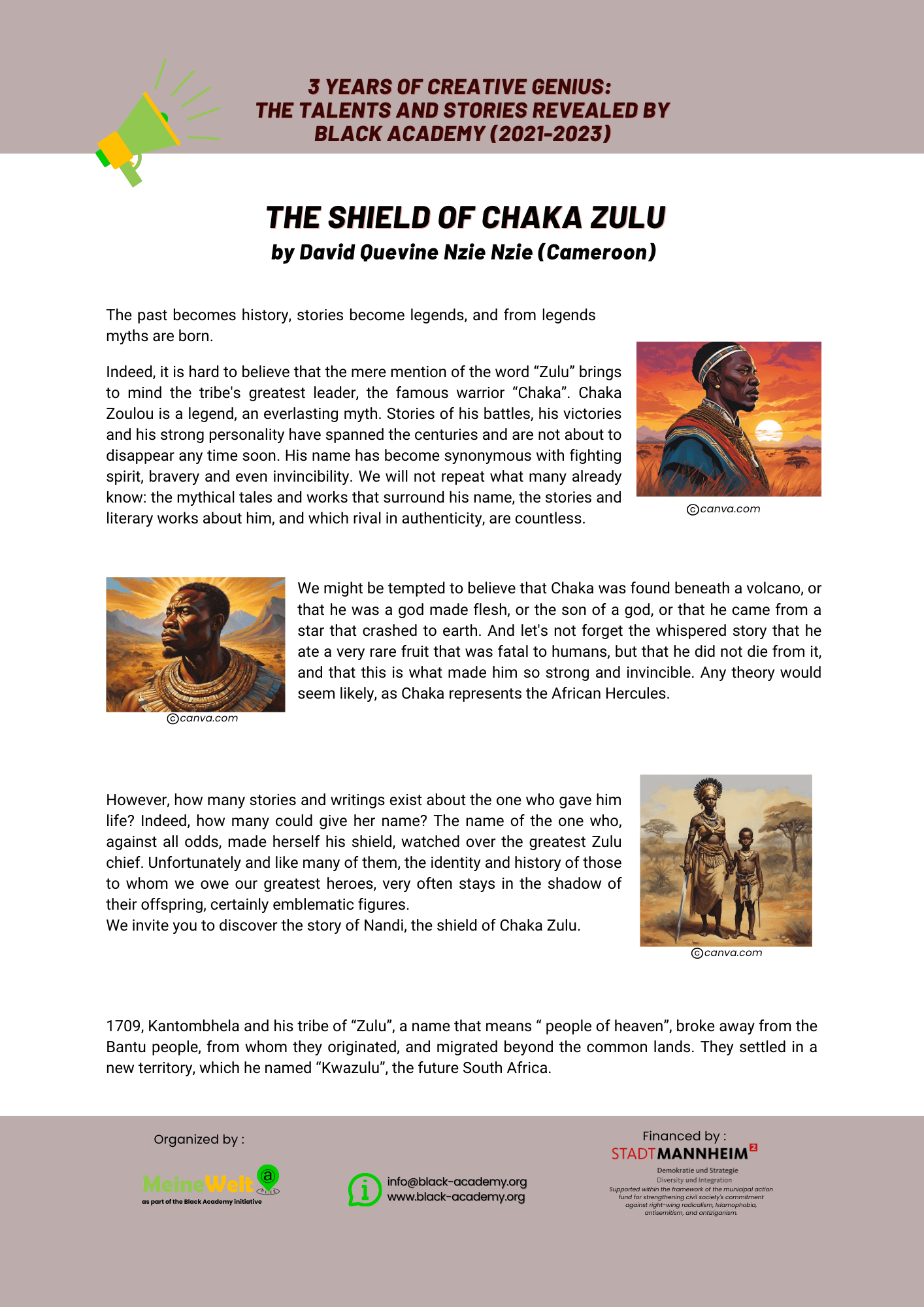 The shield of Chaka Zulu – BLACK ACADEMY